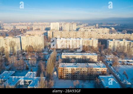 Russian city aerial Stock Photo - Alamy