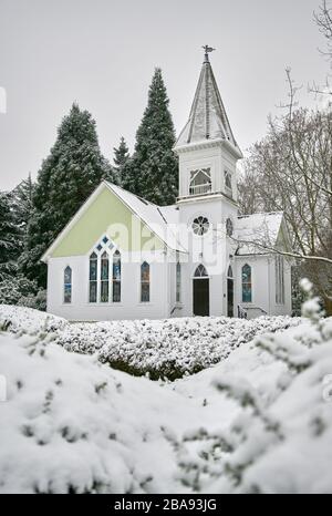 Minoru Chapel, Minoru Park, Richmond, British Columbia, Canada Stock ...
