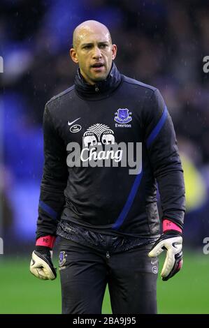 Tim Howard, Everton goalkeeper Stock Photo - Alamy
