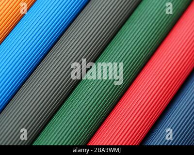 Sample of colored structured craft paper Stock Photo - Alamy