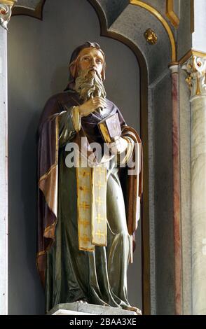 Saint Methodius statue on the altar of Saint Roch in the Church of the ...