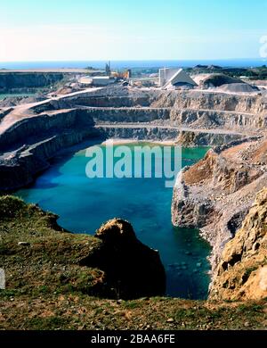quarry south cornelly porthcawl south wales Stock Photo - Alamy