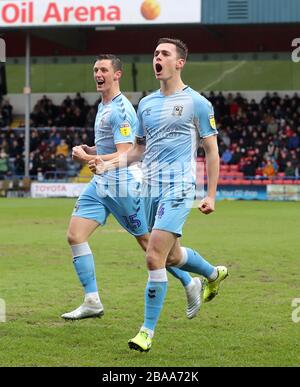 Coventry City's Michael Rose celebrates after the final whistle Stock ...