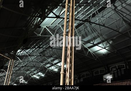 General view of the Johnny Haynes stand at Craven Cottage Stock Photo ...