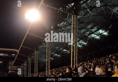 General view of the Johnny Haynes stand at Craven Cottage Stock Photo ...