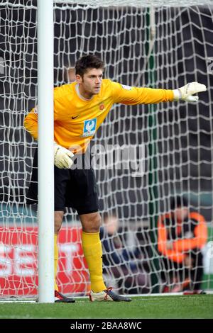 Goalkeeper Scott Flinders, Hartlepool Stock Photo - Alamy