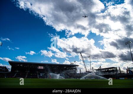 A general view of Craven Cottage prior to the Fulham v Nottingham ...