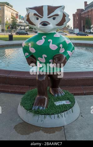 Bucky Badger statue, Bucky on Parade, Madison, Dane County, Wisconsin ...