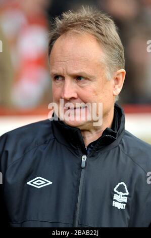 Nottingham Forest manager Sean O'Driscoll with members of his back room ...