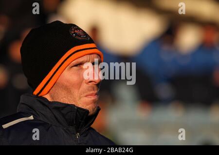Blackpool's manager Michael Appleton Stock Photo - Alamy