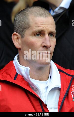 England's coach Stuart Lancaster Stock Photo - Alamy