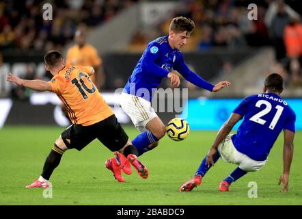 Daniel Podence #10 of Wolverhampton Wanderers celebrates his goal to ...
