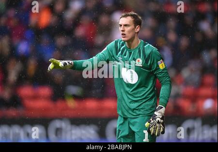Blackburn Rover's goalkeeper Christian Walton during the game Stock ...