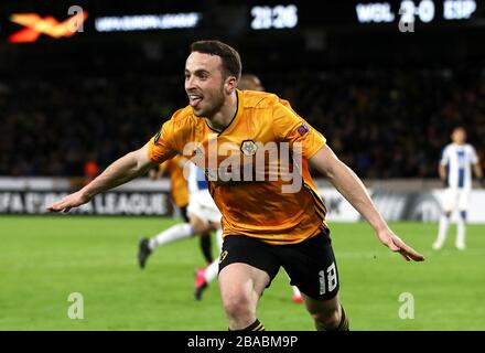 Wolverhampton Wanderers' Diogo Jota celebrates scoring his side's ...
