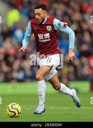 Burnley's Dwight McNeil during the Premier League match at Anfield ...