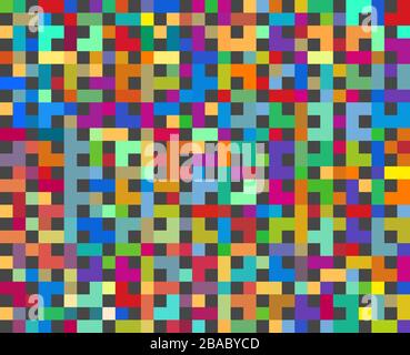 Simple vintage computer game pixel style. Grainy noise effect Stock ...