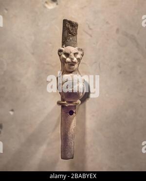 Maya whistle, ancestral musical instrument, exhibited at the Maya ...