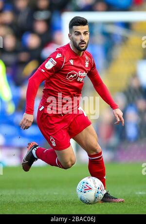 Nottingham Forest's Tiago Silva during the Sky Bet Championship match ...