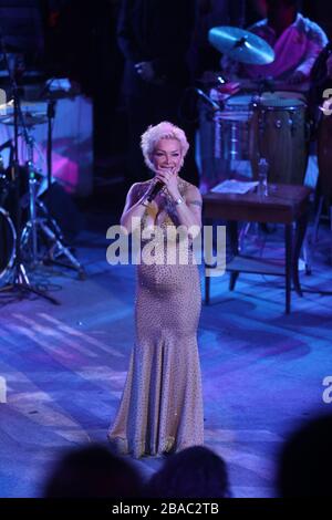 Marisela, during her concert in the Palenque of Expogan Sonora. 10 May ...