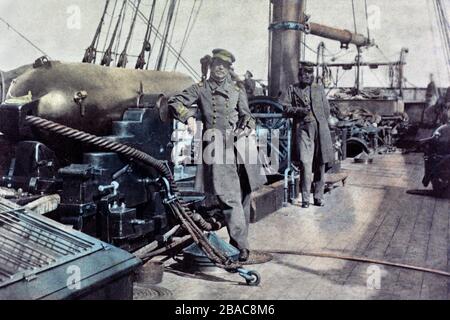 Portrait of Captain Raphael Semmes, on the pirate ship Alabama. 1863 ...