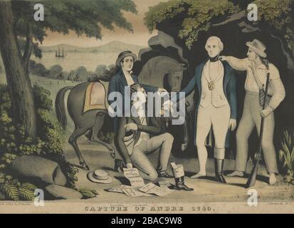 Capture of Major John Andre, 1780 Stock Photo - Alamy
