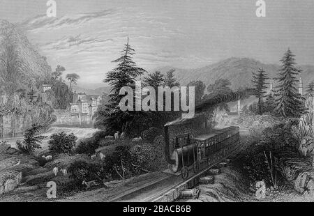 DeWITT CLINTON 0-4-0 STEAM LOCOMOTIVE on the Mohawk and Hudson Railroad ...