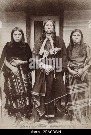 Comanche Native American Indian posing with his horse at the Stockyards ...
