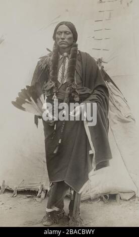 Quanah Parker Comanche Indian Chief Full Length Portrait Standing