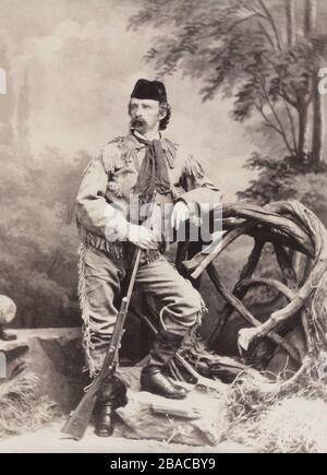 A Man in Fringed Buckskin Jacket Stock Photo - Alamy