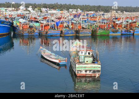 Colachel fishing harbour Stock Photo - Alamy