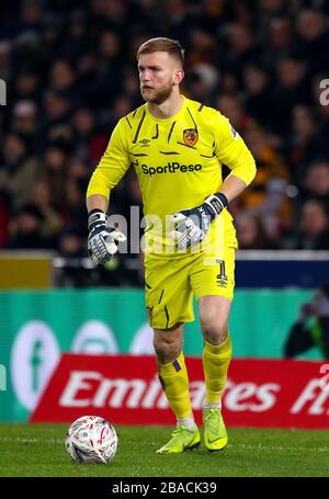 Hull City goalkeeper George Long Stock Photo - Alamy