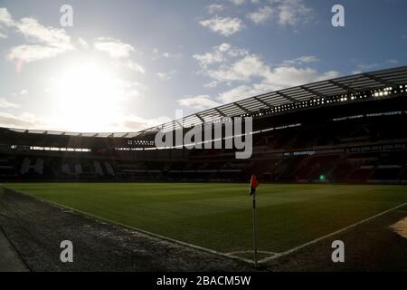 Hull City's KCOM stadium Stock Photo - Alamy