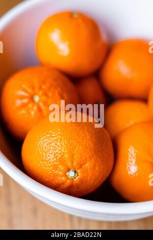 Tasty oranges on white background Stock Photo - Alamy
