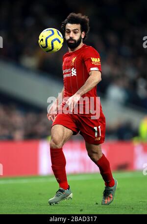 Liverpool's Mohamed Salah in action during the Premier League match at ...