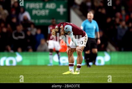 Aston Villa's Jack Grealish after the final whistle at the Premier ...