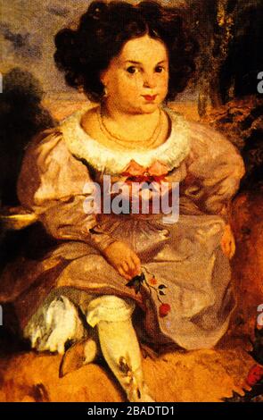 Portraits of Victor Hugo and Adele Stock Photo - Alamy
