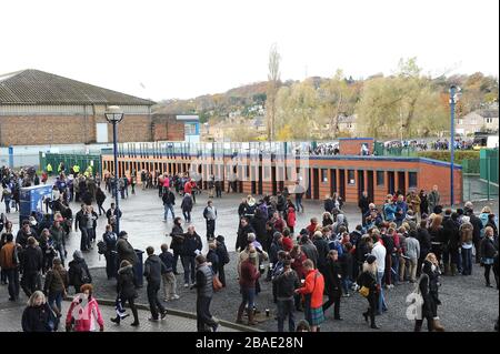 A general view of Murrayfield as the fans arrive Stock Photo - Alamy