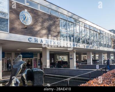 LONDON-Exterior of Charing Cross Hospital on Fulham Palace Road in ...