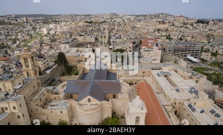 Bethlehem. 27th Mar, 2020. Aerial photo taken on March 27, 2020 shows a ...