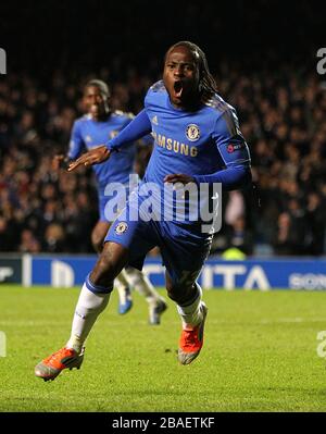 Chelsea's Victor Moses celebrates his goal during the Premier League ...