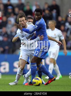 Swansea City's Miguel Michu Stock Photo - Alamy