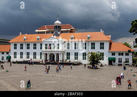 The Jakarta History Museum, Fatahillah Square, Jakarta, Indonesia Stock ...