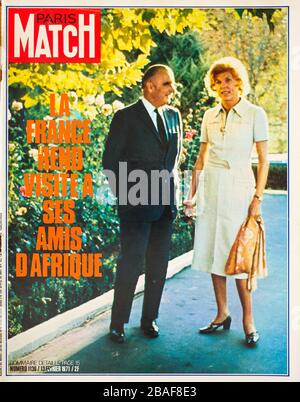 President Georges Pompidou and wife Claude read Stock Photo - Alamy