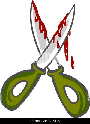 Scissors sketch, illustration, vector on white background Stock Vector ...