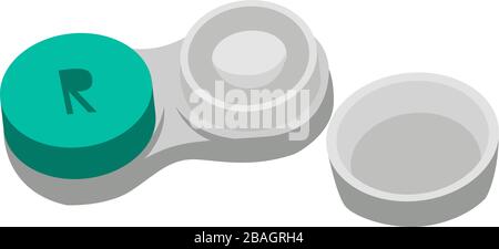 Contact lenses, illustration, vector on a white background Stock Vector ...