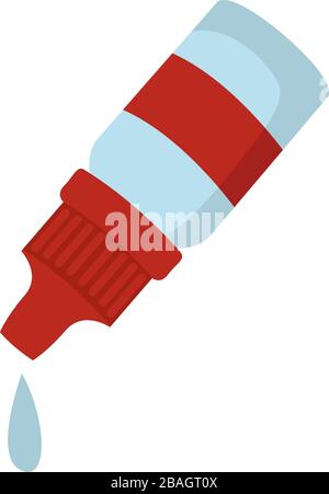 plastic eye drop cartoon vector illustration Stock Vector Image & Art ...