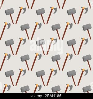 Medieval weapons pattern background Vector illustration Stock Vector ...