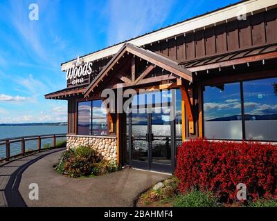 Woods Coffee, Boulevard Park, Bellingham, Washington State, USA Stock ...