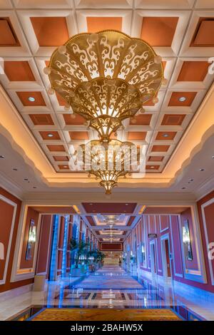 Interior décor of The Wynn Hotel Convention Center in Las Vegas, Nevada ...