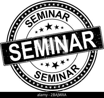 seminar stamp. seminar round isolated sign. seminar label set Stock ...